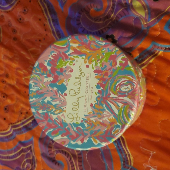 Lilly Pulitzer | Other | Lilly Pulitzer Ceramic Coaster Set Of 4 Brand ...